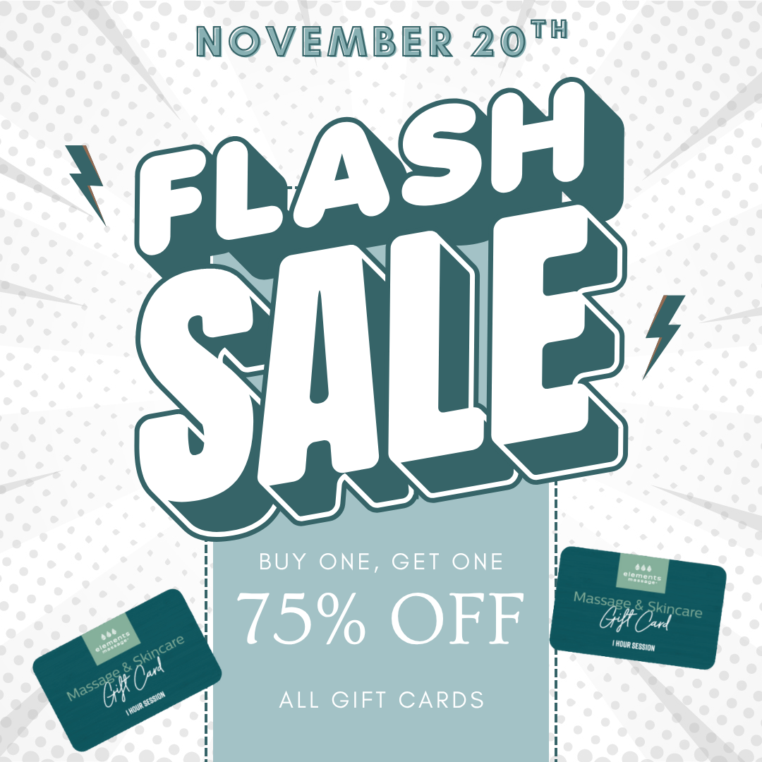 Massage Gift Card Flash Sale - Elements Massage - Chandler West