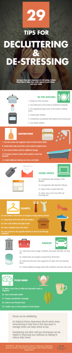 Spring Cleaning Tips | Destress tips | De-Stress help | stress self ...